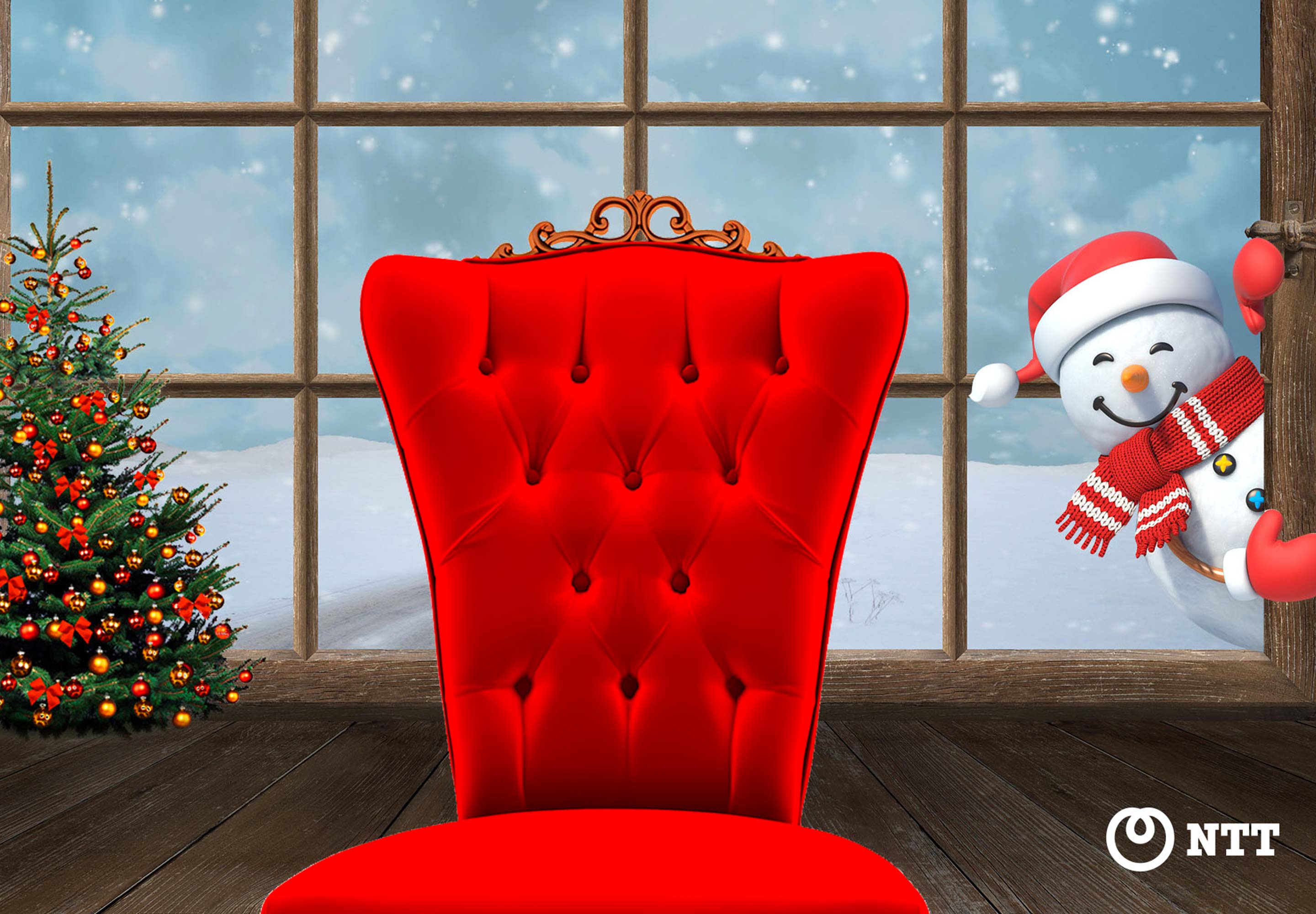 Festive backgrounds for Microsoft Teams, Webex | NTT DATA